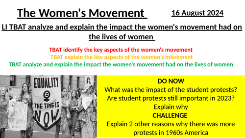 American Civil Rights - History iGCSE - Pearson EdExcel | Teaching ...