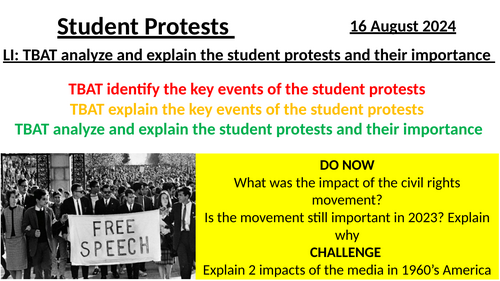 American Civil Rights - History iGCSE - Pearson EdExcel | Teaching ...