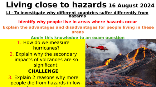 Hazardous Environments - Geography iGCSE - Pearson EdExcel | Teaching Resources