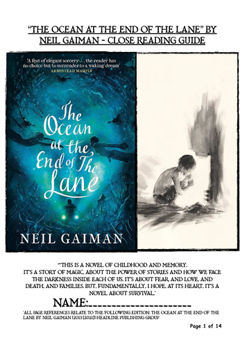 “The Ocean at the End of The Lane” by Neil Gaiman - Close Reading Guide ...