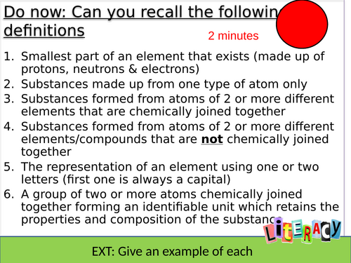 Edexcel 9 1 Igcse Unit 1c Atomic Structure D Periodic Table Teaching Resources 
