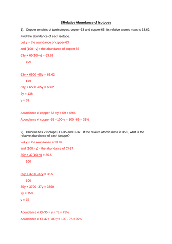 Edexcel 9 1 Igcse Unit 1 C Atomic Structure D Periodic Table