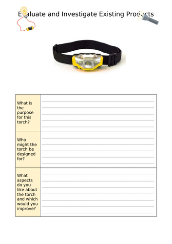 DT Simple Circuits and Switches Torches | Teaching Resources