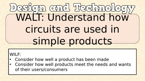 DT Simple Circuits and Switches Torches | Teaching Resources