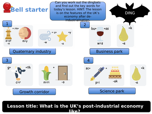 AQA GCSE Geography changing economic world - post industrial UK ...