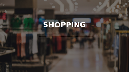 SHOPPING ESL Lesson (VOCABULARY-LISTENING-SPEAKING) ppt | Teaching ...