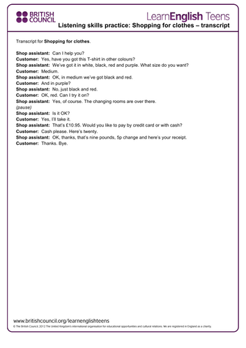 SHOPPING ESL Lesson (VOCABULARY-LISTENING-SPEAKING) ppt | Teaching ...