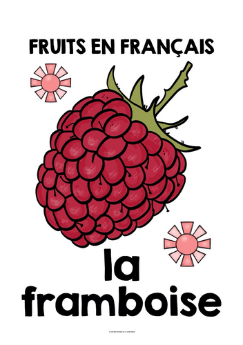 FRENCH FRUITS FLASHCARDS POSTERS | Teaching Resources