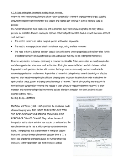 IB ESS Topic 4 Conservation - all lessons/resources for topic. (14 ...