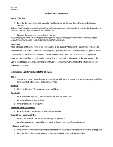 IB ESS Topic 4 Conservation - all lessons/resources for topic. (14 ...