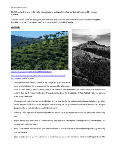 IB ESS Topic 4 Conservation - all lessons/resources for topic. (14 ...