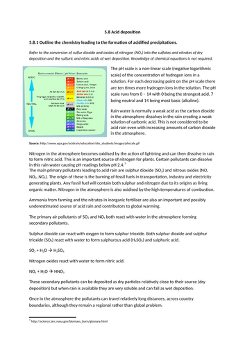 IB ESS Topic 5 Pollution - full unit | Teaching Resources