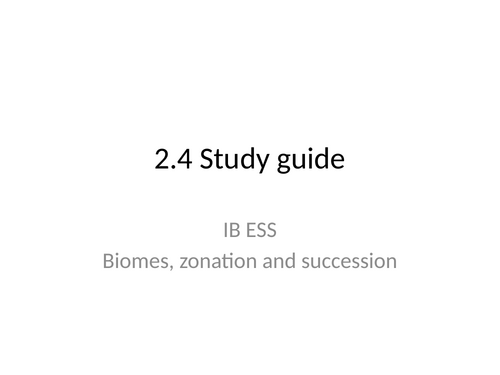 IB ESS Unit 2 Ecosystems 2 - Full unit, study guides and student ...