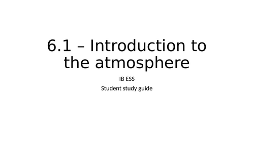 IB ESS Topic 6 - Global Warming - full unit including student workbooks ...