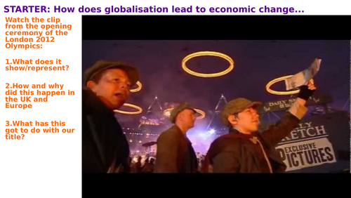 AQA A Level Geography - Changing Places - how does globalisation lead ...