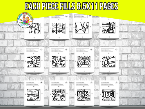 Community Helpers Collaborative Poster Art Coloring Pages-Volume 5 ...