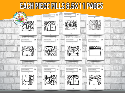 French Community Helpers Collaborative Poster Art Coloring Pages-Volume ...