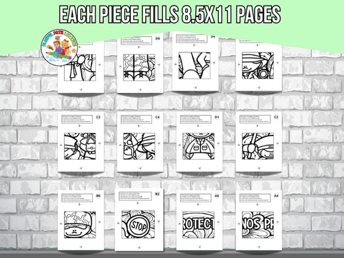 French Community Helpers Collaborative Poster Art Coloring Pages-Volume ...