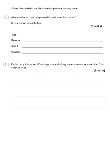 Potable Water KS4 powerpoint | Teaching Resources