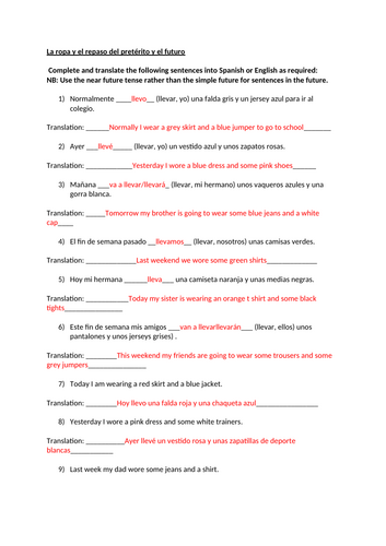 Spanish Claro 2 Pack of Resources (Unit 1,2,3 and 4) | Teaching Resources