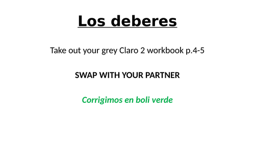 Spanish Claro 2 Pack of Resources (Unit 1,2,3 and 4) | Teaching Resources