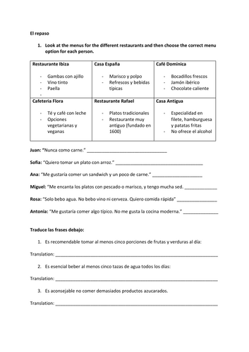 Spanish Claro 2 Pack of Resources (Unit 1,2,3 and 4) | Teaching Resources