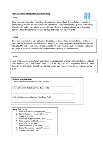 Spanish Claro 2 Pack of Resources (Unit 1,2,3 and 4) | Teaching Resources