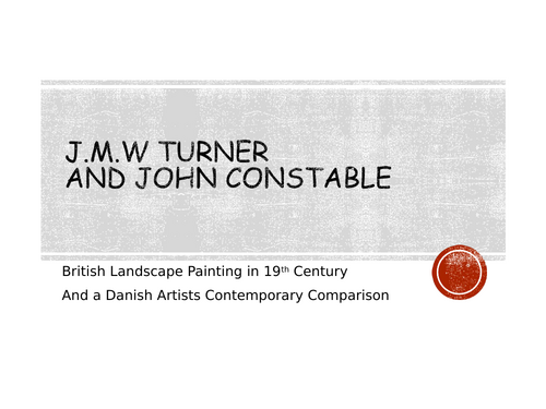 JMW Turner and John Constable, The British Romantic Painters of 19th ...
