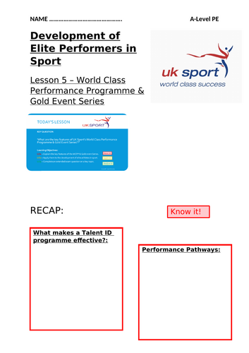 A Level - Year 2 - P.E PowerPoints | Teaching Resources