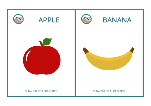 ESL Fruit Flashcards | Teaching Resources
