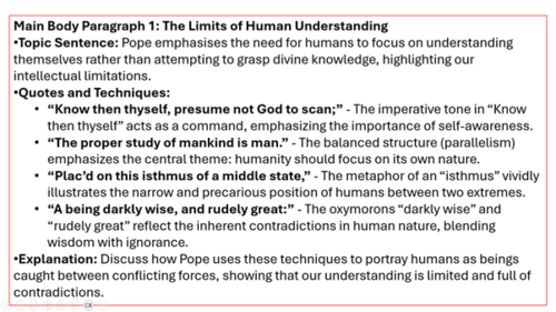 An Essay on Man, Epistle 2, by Alexander Pope - Full Lesson Activities ...