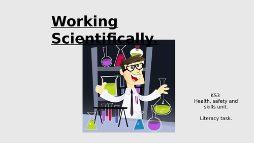 KS3 health and safety in the lab literacy task | Teaching Resources