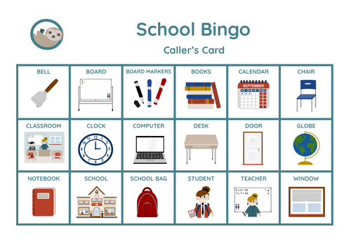 ESL School Bingo | Teaching Resources