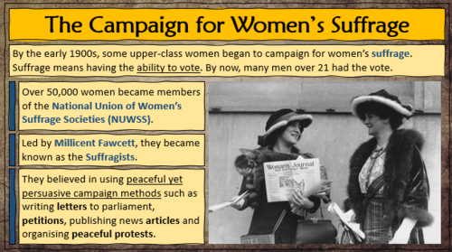 Suffragists & Suffragettes - Votes for Women | Teaching Resources