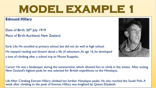 Significant Explorers - Edmund Hillary and Tenzing Norgay Lesson ...