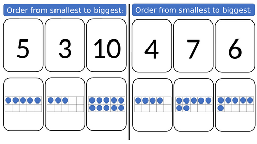 Year 1 Ordering Numbers Up To 50 (Differentiated) | Teaching Resources