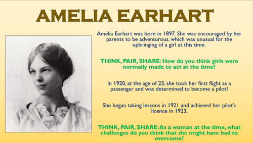 Significant Explorers - Amelia Earhart Lesson! | Teaching Resources