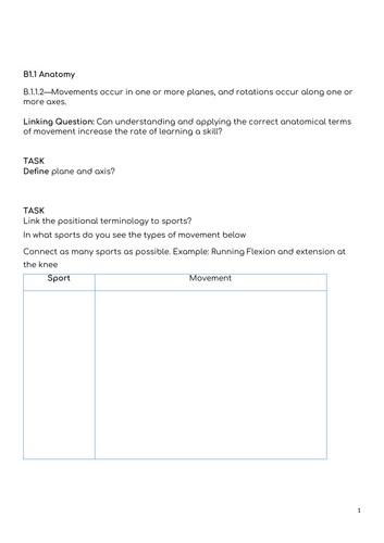DP SEHS 2024 curriculum B 1.1 | Teaching Resources