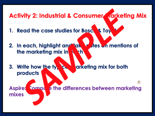 Intro to the Marketing Mix - AQA A Level Business - Lesson Powerpoint ...