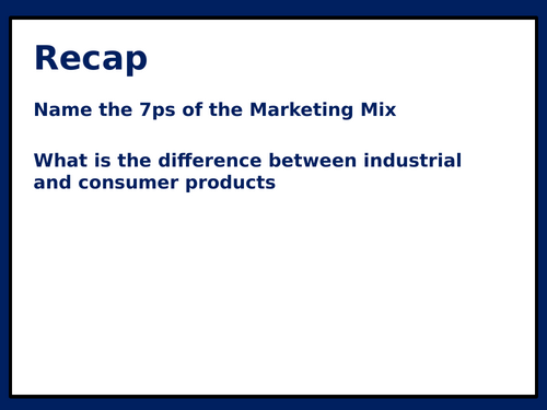 The Boston Matrix - AQA A Level Business Studies - Lesson Powerpoint ...
