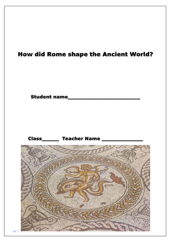 Ancient Rome Booklet for KS3: 12 lessons | Teaching Resources