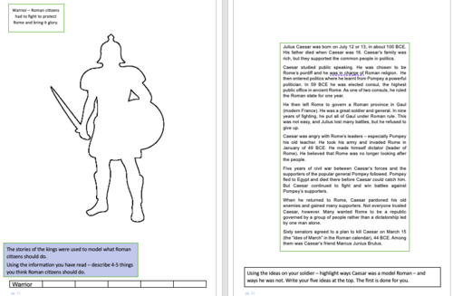 Ancient Rome Booklet for KS3: 12 lessons | Teaching Resources
