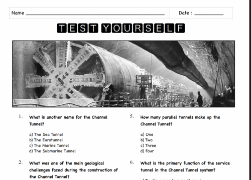Engineering Case Study - The Channel Tunnel | Teaching Resources