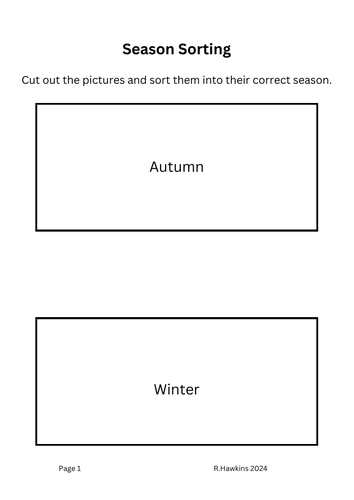 Seasons Activity Pack | Teaching Resources
