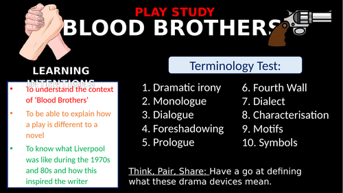 Blood Brothers 6 Week SOW | Teaching Resources