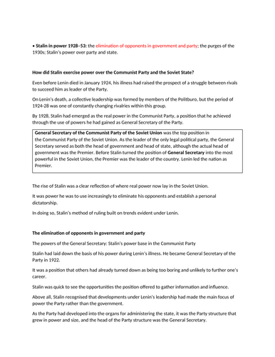 Stalin’s Government – 1928-1953 – Russia Lenin to Yeltsin - IAS History ...