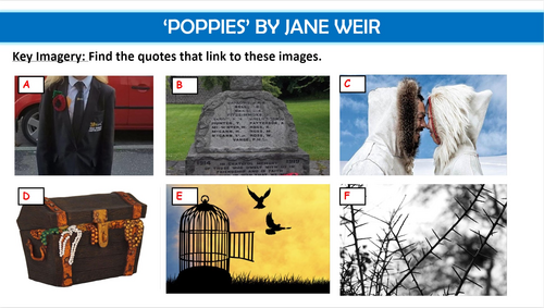 Poppies by Jane Weir - 3 GCSE Lessons | Teaching Resources