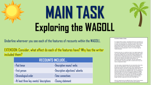 Recount of a Journey - Lesson 1 - What are Recounts? | Teaching Resources