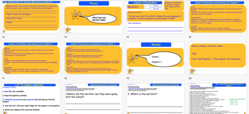 Cosmic by Frank Cottrell Boyce-diary entry of Liam based on the first ...