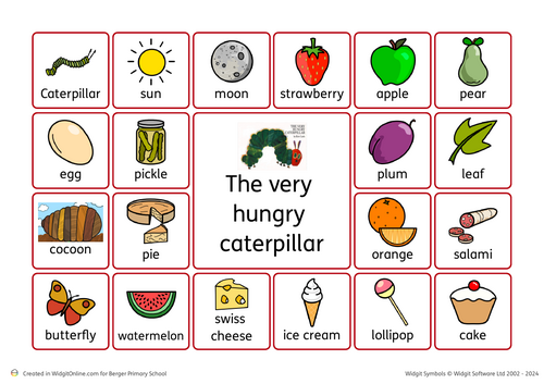 The very hungry caterpillar word mat | Teaching Resources